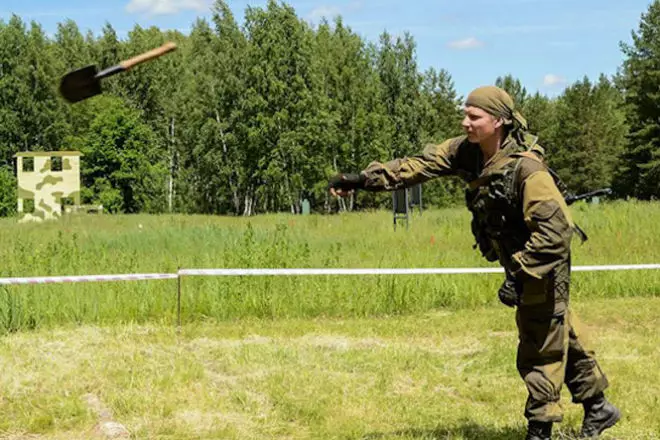 Técnicas de GRU spetsnaz: princípios de pás de arremesso