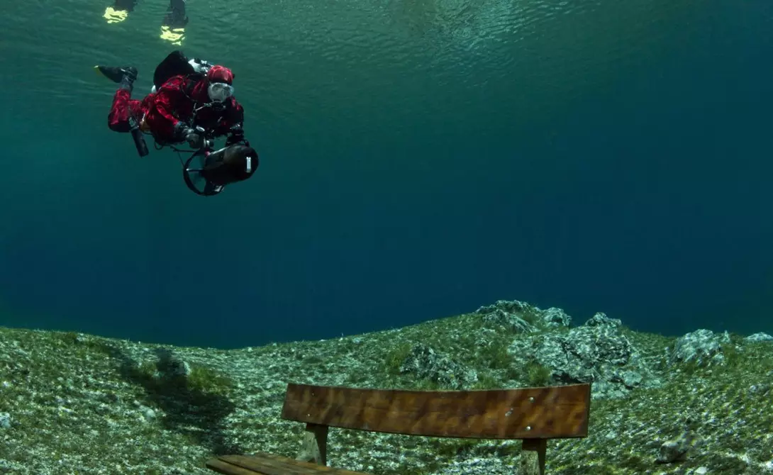 This is why divers love the lake so much. Diving here is like diving into a classic German fairy tale.