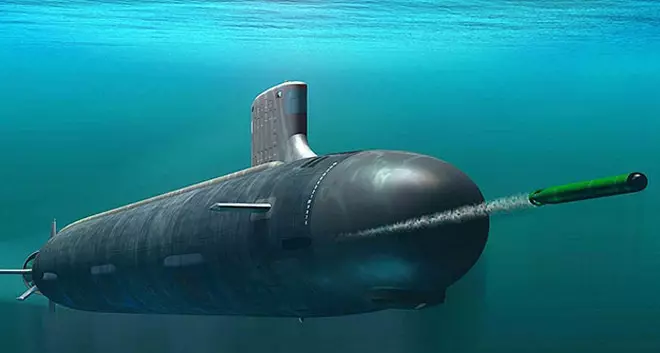 Submarino nuclear em ação: o teste do ataque de torpedo foi filmado