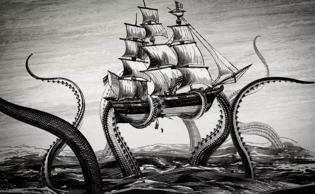 Kraken: grandega polpo el la profundo de la oceano