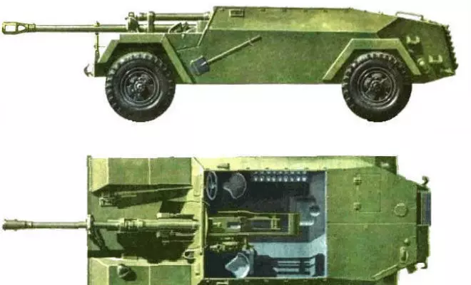 Anti-tank GAZ: bagaimana Hummer dengan senjata diciptakan di USSR 1450_3