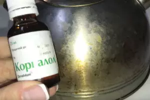 Ibuhos ang Corvalol sa isang espongha: nilinis namin ang lumang kettle sa loob ng 2 minuto