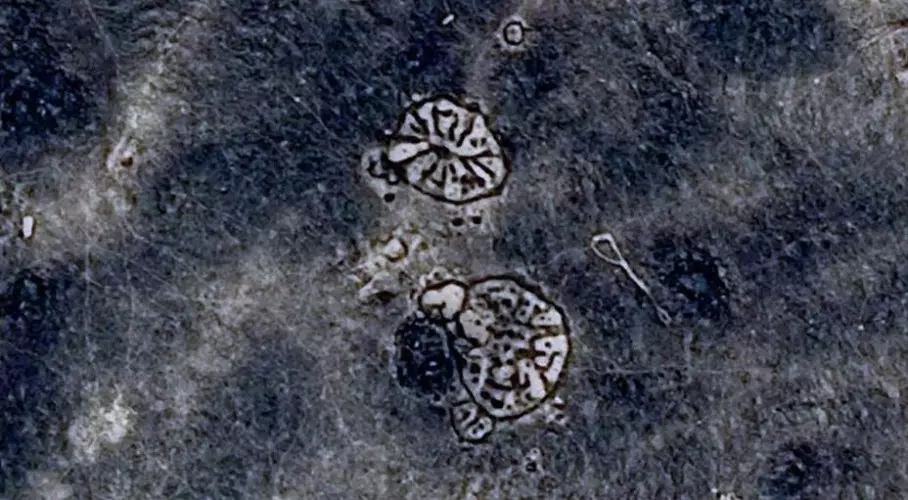 Misteryosong Geoglyphs ng Jordan Noong 1927, natuklasan ng mga piloto ang mga pabilog na geoglyph malapit sa Wadi Visad, sa Itim na Desert ng Jordan. Ang isa sa mga piloto, si Lieutenant Percy Maitland, ay nag-publish pa ng isang detalyadong account ng paghahanap sa magazine ng Antiquity. Ang karagdagang pananaliksik ay nagsiwalat ng isang buong network ng mga geoglyph sa Syria, Jordan, Saudi Arabia at Yemen. Sila ay 8500 taong gulang at walang nakakaunawa kung bakit ang mga sinaunang kabihasnan mula sa maraming mga rehiyon ay gumugol ng labis na pagsisikap sa paglikha ng mga imaheng makikita lamang mula sa kalangitan.