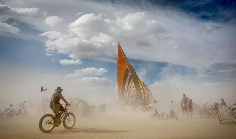 Brouci Někdy se hmyz objeví jen tak, z ničeho nic. Hosté slavného Burning Man se setkali s tímto zvláštním fenoménem: v roce 2015 pokryl celý festival místo mraku neznámých brouků. Hmyz bolestivě kouše a po cestě stříká nesrozumitelnou fetidní tekutinu.