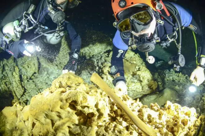 Artifacts that are 9 thousand years old were found in an underwater cave