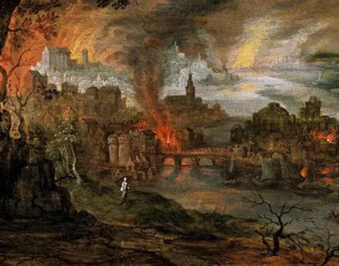 Destruction de Sodome et Gomorrhe La Genèse dit que Dieu répandit le feu et le soufre du ciel sur Sodome et Gomorrhe. Les chercheurs ont découvert un ancien manuscrit cunéiforme d'un astronome local qui a enregistré une énorme météorite dans le ciel. Maintenant, les scientifiques pensent que c'est lui qui est devenu le destructeur de deux villes à la fois.