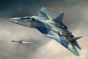 Onye ọkwọ ụgbọ elu ahụ gosipụtara aghụghọ nke naanị onye agha Russia nke ise T-50 nwere ike.