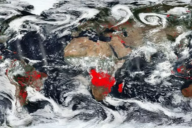 A NASA mostrou todos os incêndios na Terra em um mapa