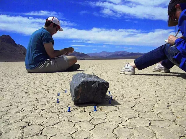 Death Valley Moving Stones