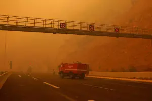 Выпаленая зямля: беспілотнік зняў наступствы жудасных пажараў у Грэцыі