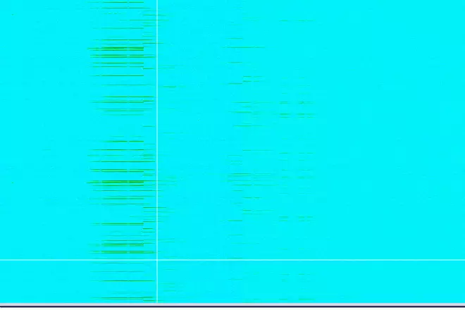 Radiació a 2,4 MHz, bandes al fons: un encaminador proper