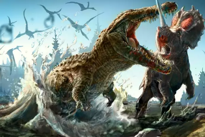 Sarcosuchus: omiran atijọ kan ti ṣe iwọn toonu kan o si bu awọn dinosaurs ni idaji