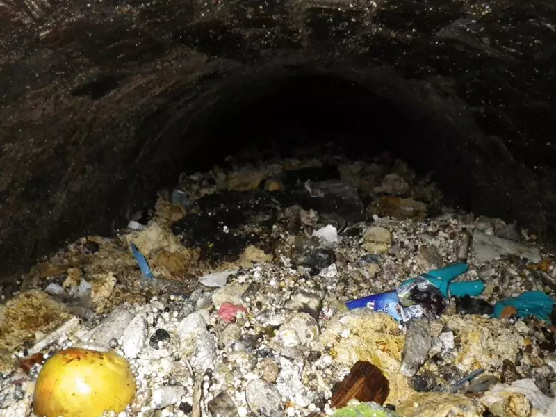 Giant fat plug Nel 2014, un fatberg delle dimensioni di un Boeing 747 è stato trovato a 80 metri di altezza nella zona ovest di Londra. Fatberg è costituito da olio commestibile liquido caldo che viene scaricato nello scarico. Quando l'olio caldo entra nello scarico dell'acqua fredda, il grasso si solidifica.