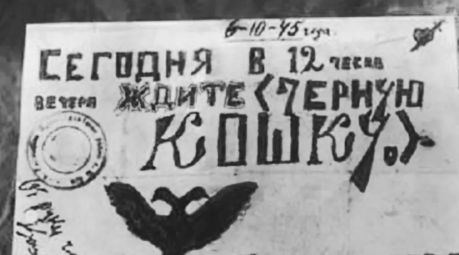 Cath Ddu Mewn dim ond tair blynedd o fodolaeth, mae "Cat Ddu" wedi dod yn chwedl. Stopiodd Ivan Mitin, arweinydd y ysbeilwyr creulon, ar ddim i gyflawni ei nod. Clywodd Moscow am y "Gath Ddu" gyntaf ym mis Chwefror 1950, pan saethodd lladron a lladd swyddog ymchwilio troseddol a benderfynodd atal dwyn o siopau ar ei ben ei hun. Hyd at aeaf 1953, cynhaliodd y gang gyfres o gyrchoedd creulon a beiddgar - ni phetrusodd y lladron ddefnyddio arfau, roedd yna lawer o ddioddefwyr. Daliwyd y "Gath Ddu" allan o hurtrwydd: prynodd un o aelodau'r gang gasgen o gwrw ar y stryd a threfnu dosbarthiad am ddim, a ddenodd sylw swyddog o Adran Ymchwilio Troseddol Moscow a grwydrodd i'r dorf ar ddamwain. Cafodd y dinesydd hael ei olrhain, a oedd yn caniatáu iddo gyrraedd aelodau eraill o'r grŵp troseddol. Dedfrydwyd arweinwyr y gangiau i gosb gyfalaf, cafodd eraill eu cuddio mewn gwersylloedd pell.