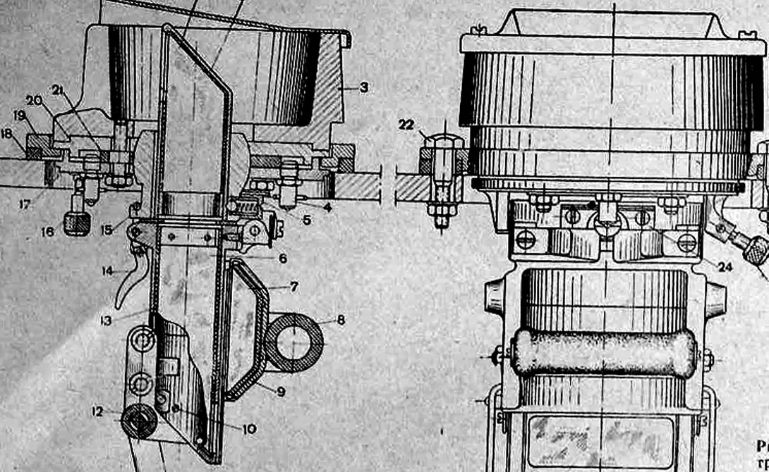 The observation device 1943 the Soviet Union met in an extremely difficult situation. Losses at the front, the seizure of vast territories of the country by the enemy immediately affected the volume and quality of the heavy industry produced. The T-34 had to be forced to regress, despite the tank's key position on the front line. Many machines were almost completely deprived of optical, periscopic and observation devices, receiving in return simple sighting slits. Already at the end of 1943, the T-34s began to be equipped with new MK-4 observation devices, completely copied from the British Mk.IV model.