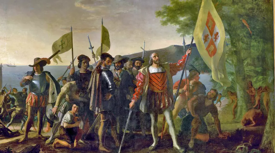 1492 El viaje de Cristóbal Colón La colonización de América del Norte por los europeos no parece, a primera vista, un acontecimiento tan sombrío. Sin embargo, las enfermedades traídas al continente provocaron el colapso demográfico de la población indígena. Para el siglo XIX, aproximadamente el 90% de los indios habían muerto. Peor aún, los colonialistas se dirigieron a África en busca de una nueva fuerza laboral, y este fue el comienzo de la formación de la trata de esclavos en todo el mundo.