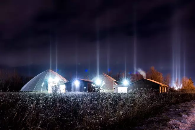 Misteriosos pilares de luz: un fenómeno natural que incluso se confunde con un ovni