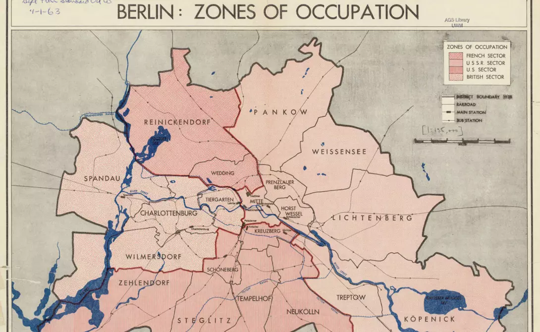 Zones d'influence, Berlin, 1945