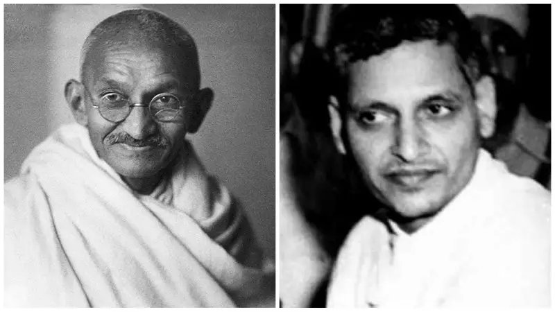 Nathuram Godse Sacrifice: Mahatma Gandhi Mahatma Gandhi yog tus tawm tsam ncaj ncees ntawm kev faib ntawm British Is Nrias teb rau hauv Indian koom pheej thiab Pakistan. Nationalist Nathuram Godse coj qhov no raws li kev ntxeev siab ncaj ncees ntawm Hinduism thiab tua Mahatma thaum nws thov ntuj yav tsaus ntuj.