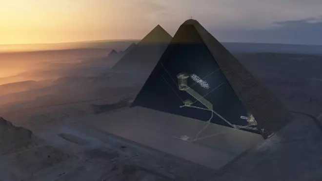 D'Archäologen hunn e geheime Raum an der Cheops Pyramid entdeckt