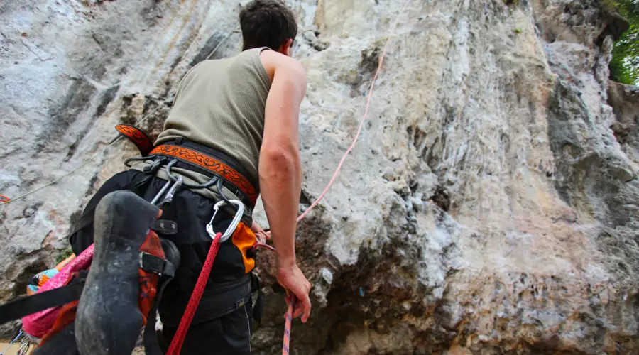 Climbing 100 kalori ing 10 menit Latihan unik ing kabeh awak melu kerja. Kubus abs, sikil langsing, pompa punggung - coba, iku regane.