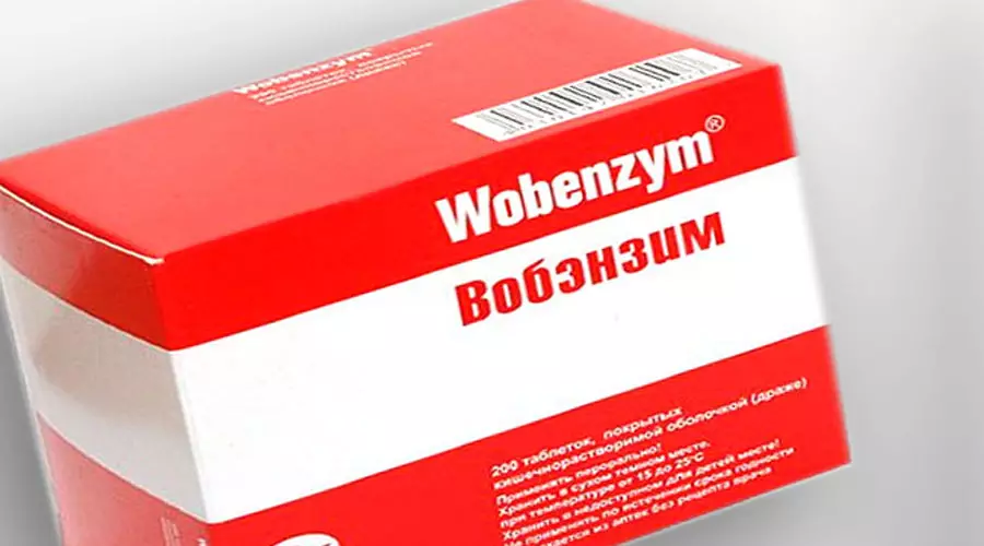 Wobenzym indyo yuzuye, nubwo yiyoberanije nkibiyobyabwenge. Ugomba kuvura: kwandura, hepatite, rubagimpande, embolisme, indwara zimpyiko. Ntabwo ikiza kimwe muri ibyo byavuzwe haruguru. Ntabwo byemewe kwemererwa ninzobere za OMS, FC na FDA.