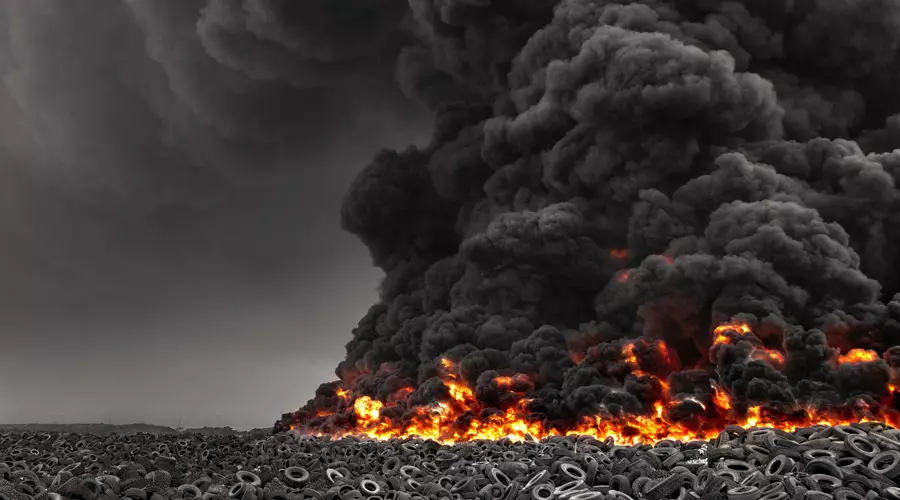 Larangan membakar Secara semula jadi, pembakaran tayar juga dilarang, walaupun ini nampaknya merupakan cara termudah untuk menyelesaikan masalah tersebut. Faktanya ialah pada suhu tinggi, ban yang membakar memperkaya udara dengan kotoran seperti arsenik, benzena, dioksin dan karbon monoksida - sedikit kegembiraan bagi penduduk bandar-bandar sekitarnya. Sulabia, sebaliknya, sering terbakar, dan setiap kali ia kelihatan seperti bencana ekologi.