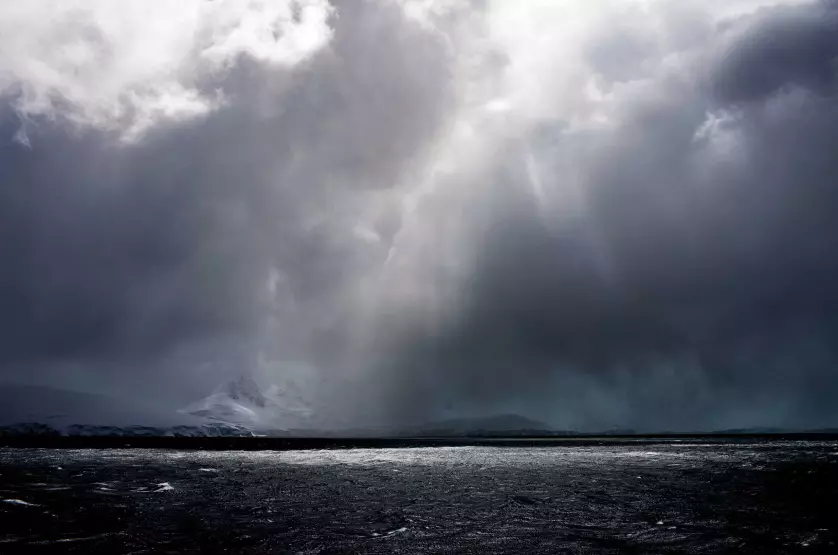 Tempête antarctique, Péninsule Antarctique, décembre 2008.