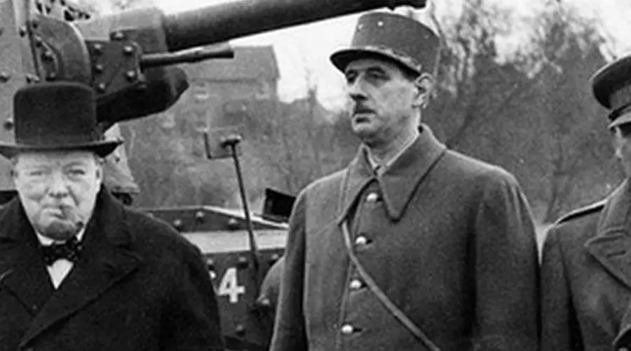 Vláda Charlese de Gaulla Herkules se stane králem Říma a Annmarku, Muž jménem de Gaulle bude třikrát vůdcem, Itálie a vody Benátek se budou třást, Bude slavnější než všichni monarchové První vedení de Gaulla se datuje do období Svobodných francouzských sil - tak se jmenovala francouzská exilová vláda. Po válce „Herkules“ nejprve stál v čele prozatímní vlády a poté se v roce 1995 stal prezidentem páté francouzské republiky.