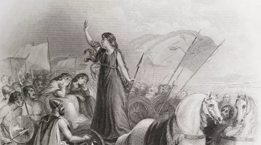 Celtic Chariot Julius Caesar werd de eerste Romeinse generaal die het opnam tegen de strijdwagens van de Keltische stammen. In de strijd fungeerden ze als een soort oude gepantserde personeelsdrager: getrokken door een paar sterke paarden, met een solide platform en de bescherming van de schutter, veroorzaakten ze echte paniek bij de vijand.