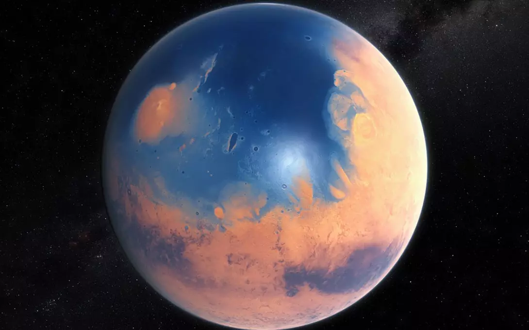 Ang Tubig sa Mars Usa ka tem sa mga syentista ang nagpamatuod nga dili moubus sa ikalima nga bahin sa pula nga planeta hingpit nga natabunan sa H20 mismo. Ang tanan nga mga timailhan sa kinabuhi nga lagmit adunay sa kadagatan makit-an sa halalum nga mga balas sa Mars. Makaiikag, ang kinabuhi sa Yuta naggikan sa panahon nga ang mga ulahi nga lanaw sa Mars nauga.