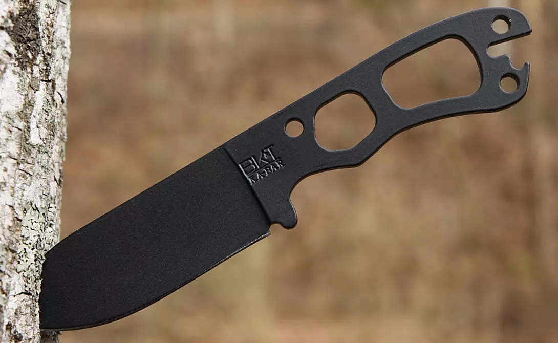 KA-BAR BK11 Becker Necker Սա մասնագետի ընտրությունն է: Դանակը պատրաստված է 1095 CV պողպատից, որը նույնքան ամուր է, որքան ամերիկյան մորթյա կնիքի նյարդերը: Փոքր բռնակն ավելորդ քաշի կամ պարակորդի հնարավորություն է տալիս, որը երբեք ավելորդ չի լինի: