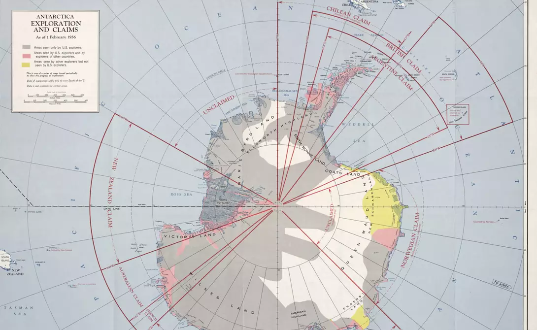 Nkwupụta mba na Antarctica, 1956