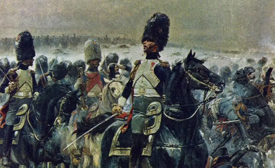 Konzularna straža Nakon što je dobio titulu prvog konzula, Napoleon Bonaparte počeo je opremati svoju osobnu stražu. Prije svega, veliki zapovjednik pozvao je konjanike kraljevske vojske, visoke najmanje 180 centimetara. Pukovnija konzularne straže sudjelovala je u svim glavnim bitkama kod Bonapartea, njegovi su se borci odlikovali hrabrošću i nemilosrdnim odnosom prema neprijatelju.