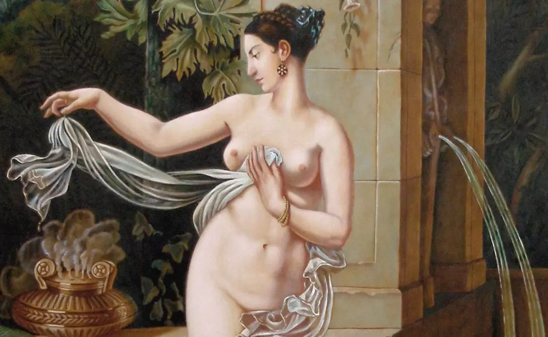 Pintura cara Sabe-se com segurança que o Titanic transportou a pintura de Jacques-François Blondel, La Circassienne Au Bain, e a seguradora até pagou ao proprietário (Moritz Steffanson) o custo - cerca de US $ 100.000. Pelos padrões atuais, esse valor já teria ultrapassado os dois milhões e meio de dólares. Curiosamente, Moritz Steffanson disse sobre toda uma coleção de pinturas incrivelmente caras, mas depois optou por retirar suas palavras. Supõe-se que Steffanson realmente transportou pinturas raras roubadas dos maiores museus da Europa nos porões do Titanic.