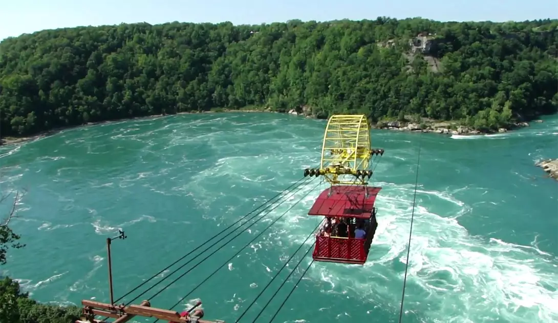 Niagara Falls USA Stroomafwaarts van de beroemde Niagara Falls bevindt zich een draaikolk. Het werd 4200 jaar geleden gevormd, tijdens een periode van snelle bodemerosie. De draaikolk kan een diepte van 60 meter bereiken - en hij is het die schuldig is aan de dood van vele waaghalzen die besloten door Niagara te gaan in een gewoon vat.