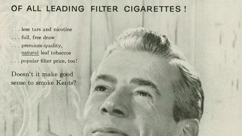 Cigarette Filters A number of tobacco companies have included asbestos as a key element in their cigarette filter. This happened in the wake of the tobacco boom that began in the 1950s: manufacturers tried to convince consumers that filter cigarettes were completely safe. The most cynical were Kent's PR people, who sold 13 billion cigarettes with a filter made from the most dangerous form of asbestos, crocidolite.