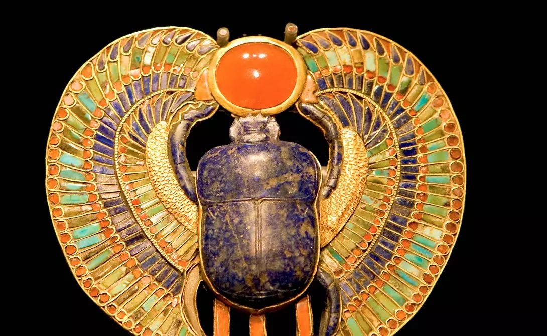 Scarab One of the most famous symbols of Ancient Egypt, the scarab served as protection from evil forces. The Egyptians often carried amulets in the shape of this beetle.