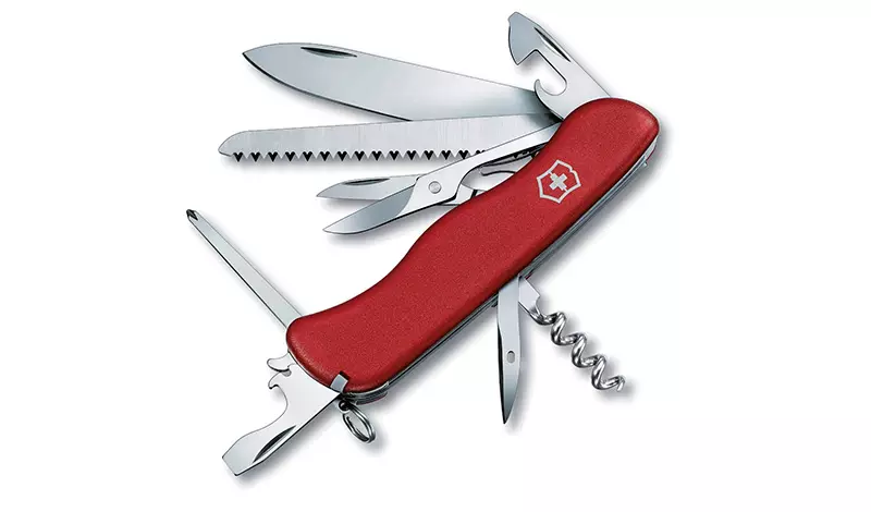 Szwajcarski scyzoryk Victorinox Wbrew powiedzeniu, że narzędzia wielofunkcyjne robią mnóstwo obrzydliwych rzeczy, szwajcarski scyzoryk Victorinox nadal podtrzymuje honor multitooli swoją jakością. Prawdopodobnie wkrótce szydło ci się nie przyda, ale gdy nadejdzie ta godzina, zawsze będziesz wiedział, gdzie go szukać. I to nie będzie torba. Albo coś innego.