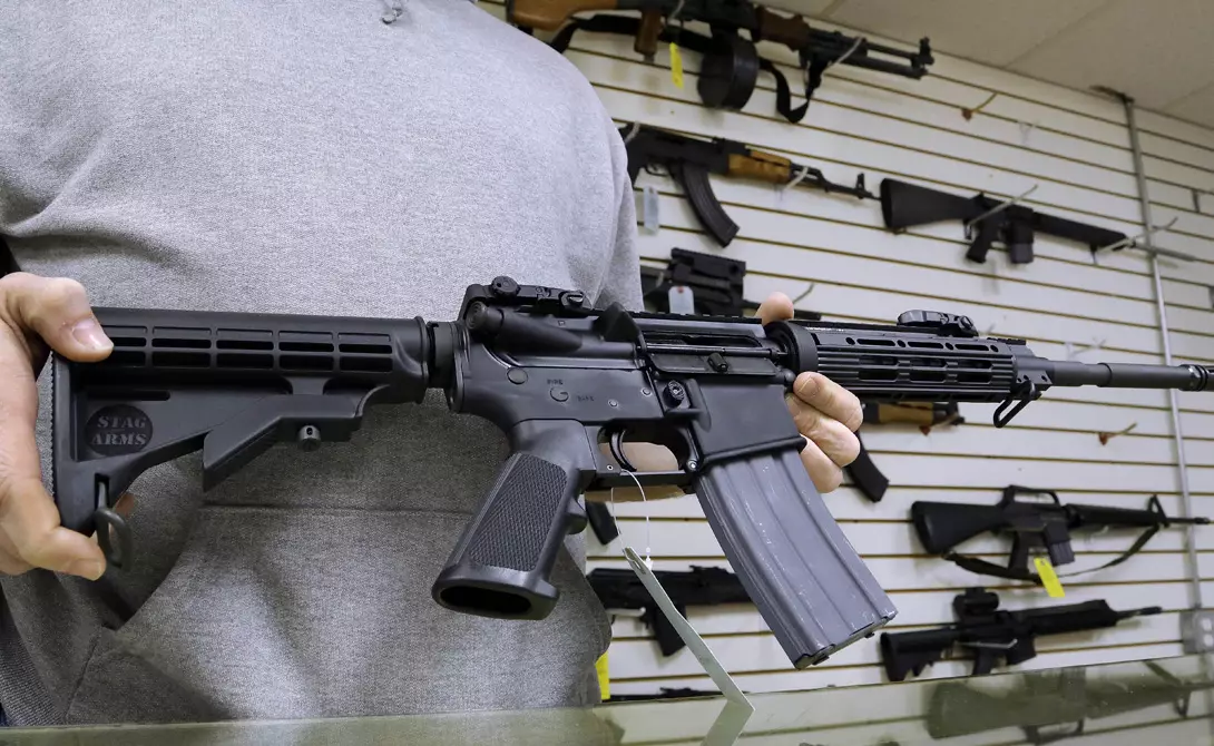 Қазіргі заманғы өмір Қазіргі уақытта AR-15 отбасының мылтықтары NRA қолдайтын қарапайым американдықтардың негізгі қаруы болып табылады. Жоғарыда аталған модульділік кез келген адамға қаруды өз қалауынша жасауға және кенеттен қауіп төнген жағдайда оны өз жертөлесінде сақтауға мүмкіндік береді. Сонымен қатар, AR-15 винтовкалары полиция бөлімшелерімен және мемлекеттің тұрақты қарауыл сарбаздарымен жабдықталған: үкімет ескі AR-15 осы мақсаттарға өте қолайлы деп санайды.