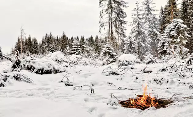 Om den optiska metoden inte är tillgänglig för dig måste du använda den mest mödosamma metoden för brandfriktion. Poppel, enbär, asp, pil eller cederträ är bäst lämpade för att göra eld på detta sätt. En gren med en diameter på 3-4 kläms fast mellan handflatorna och gnids intensivt mot träet samtidigt som den pressas på den. I teorin ser det inte så svårt ut, men det är osannolikt att det blir möjligt att få eld från första och till och med från femte gången. Var därför inte lat för att öva och behärska tekniken i förväg att tända en eld med dina egna händer med ett minimum eller till och med utan hjälpverktyg.