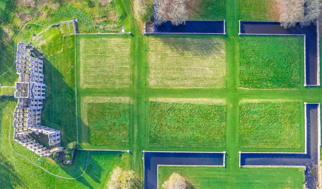 Ruïnes van het kasteel de la Firth-Vidam La Firth-Vidam, Frankrijk