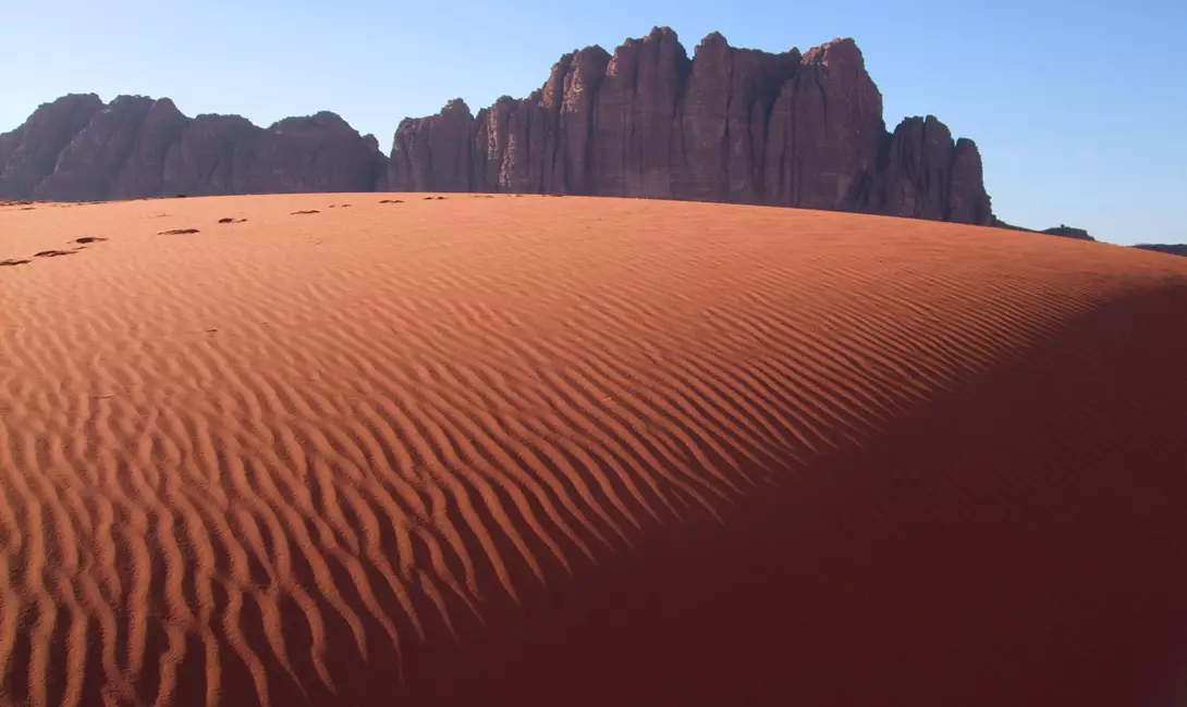 Wadi Rum: çola ku bû Mars 9116_9