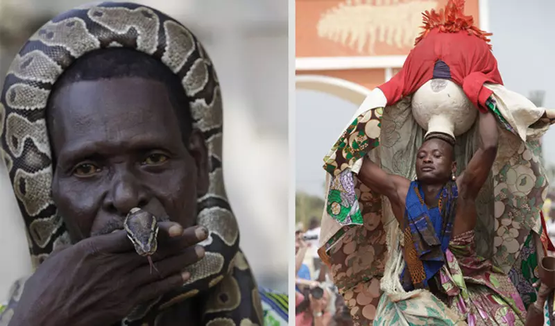 Esperits i mags La situació és més complicada amb loa (de la llei francesa). Aquestes divinitats i esperits africans, que es van vestir amb màscares de sants cristians, tenen un poder increïble. Tot el concepte de la màgia ritual del culte vudú es basa en la interacció amb el loa. Els esperits són innombrables i cadascun d’ells té el seu propi nom i propòsit. Els loa viuen al seu propi món especial: Le Guinea.