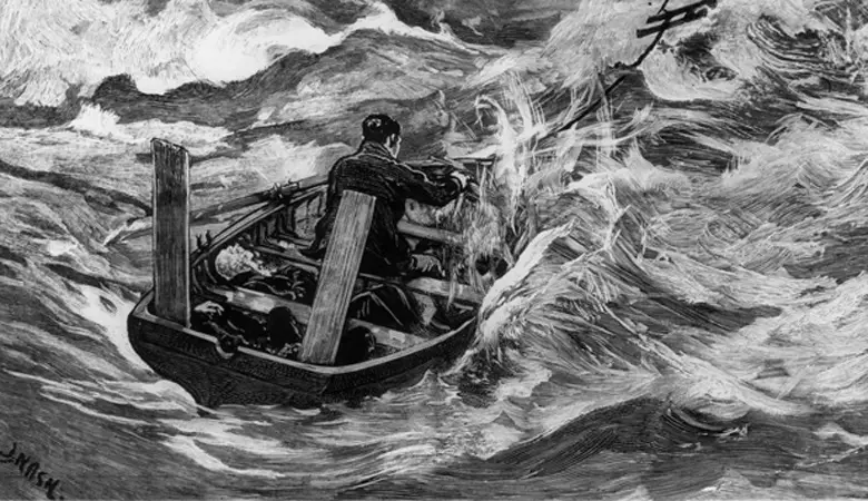 Dudley and Stevens case Year of event: 1884 Location: open ocean Survivors: 2 out of 4 This case is notable for opening a new round of legal proceedings - over the question of whether people can commit such a serious crime when absolutely necessary, all the courts of England fought. Four sailors found themselves in the middle of the open ocean. In the boat was a young cabin boy, who was dying. The sailors Dudley and Stevens decided to eat it. All survivors were sentenced to 17 years in prison - not so many for a human life.